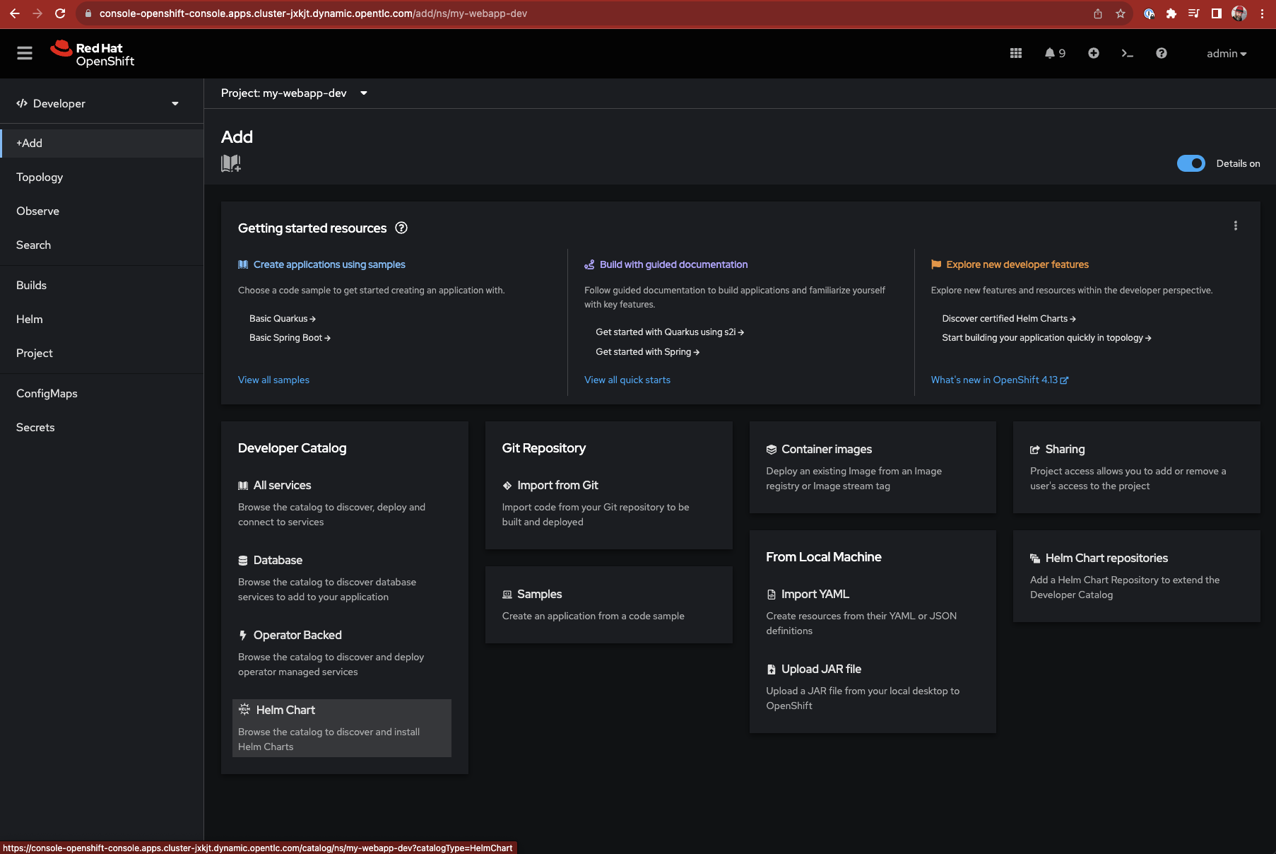 Helm Charts - Application Modernization