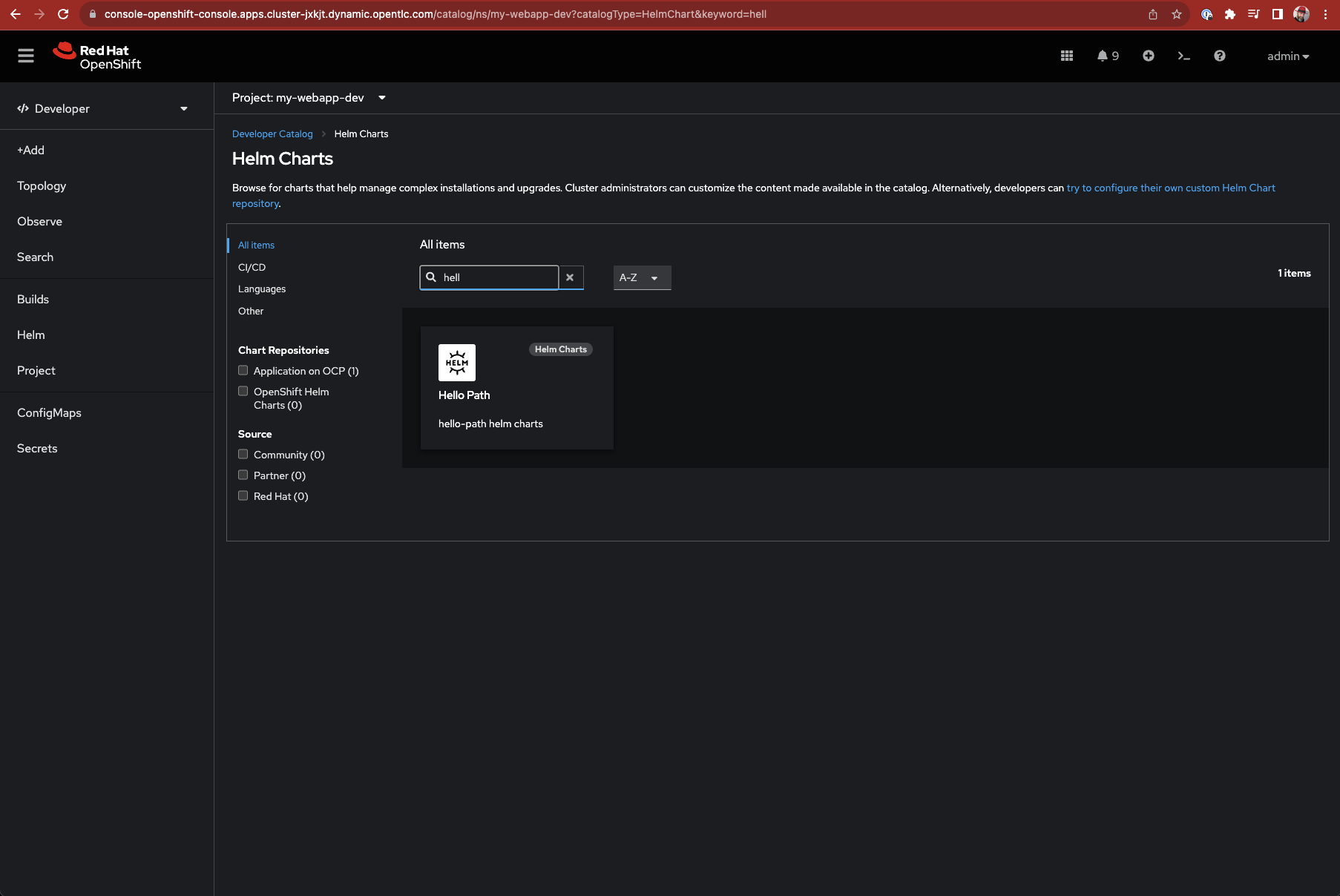 Helm Charts - Application Modernization